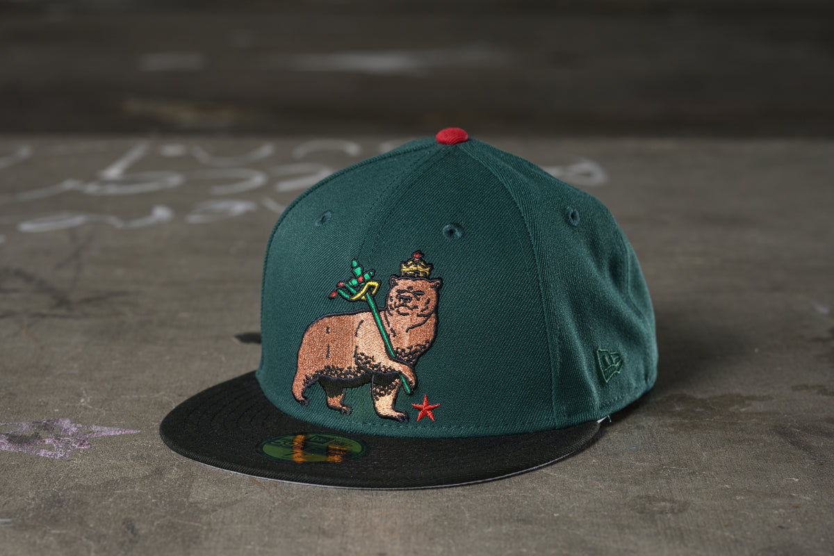 SFC "JUDAH BEAR" NEW ERA FITTED HAT (DARK GREEN/BLACK/RED) – So Fresh ...