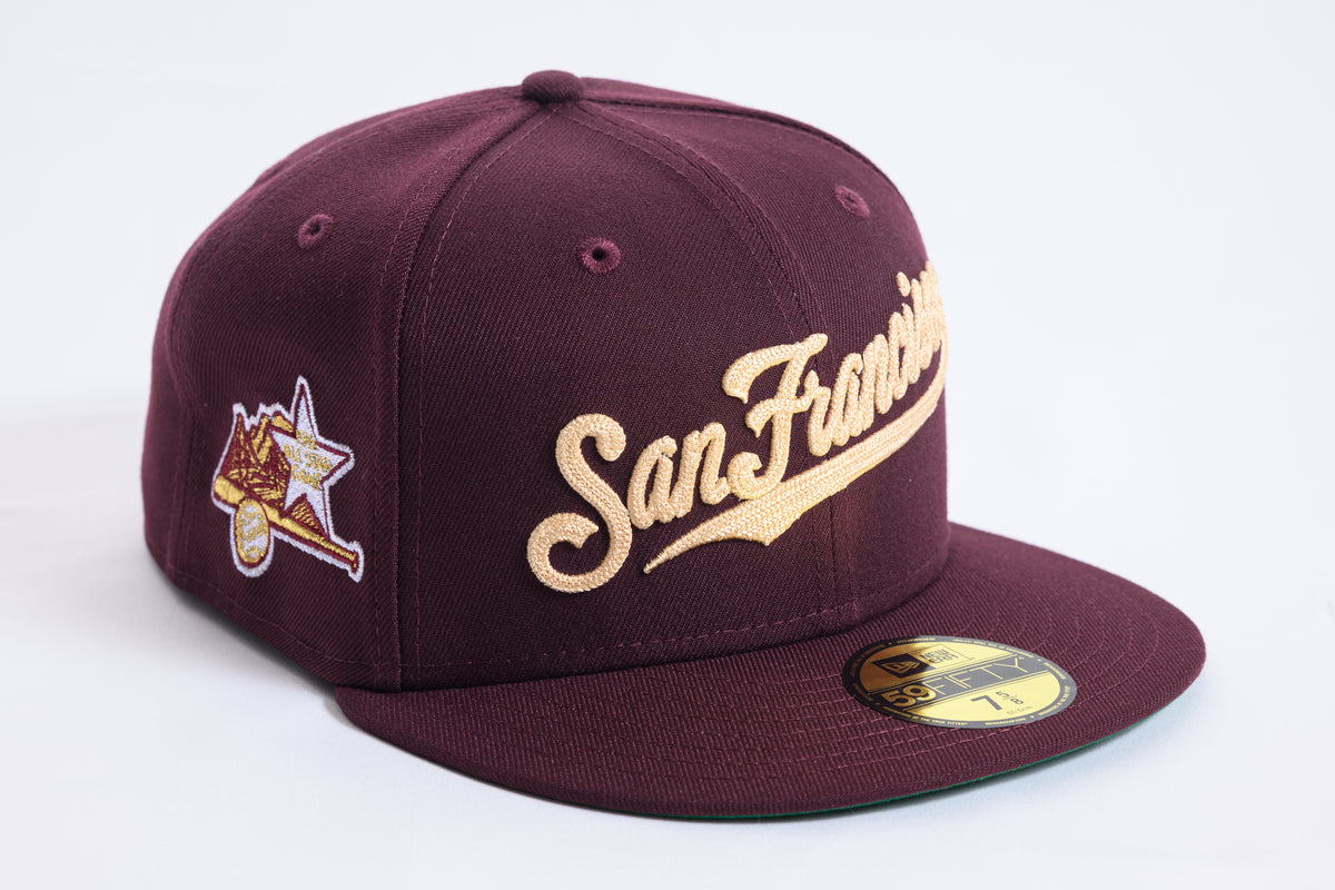 NEW ERA "DESIGNER STITCH" SAN FRANCISCO GIANTS FITTED HAT (MAROON) – So ...