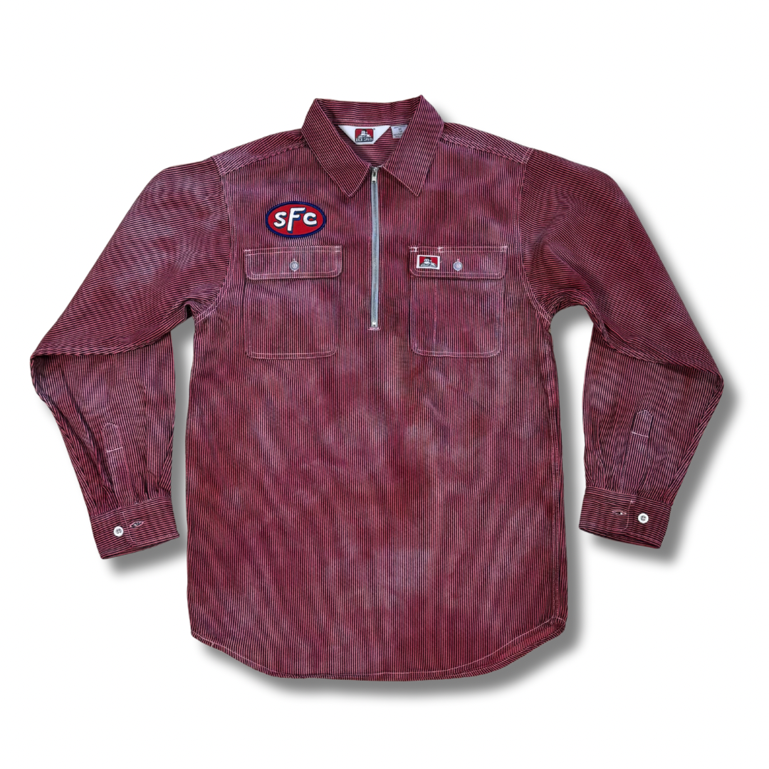 SFC X SPLASH LANDING "HARD WORK BEATS TALENT" BEN DAVIS L/S SHIRT (RED ...