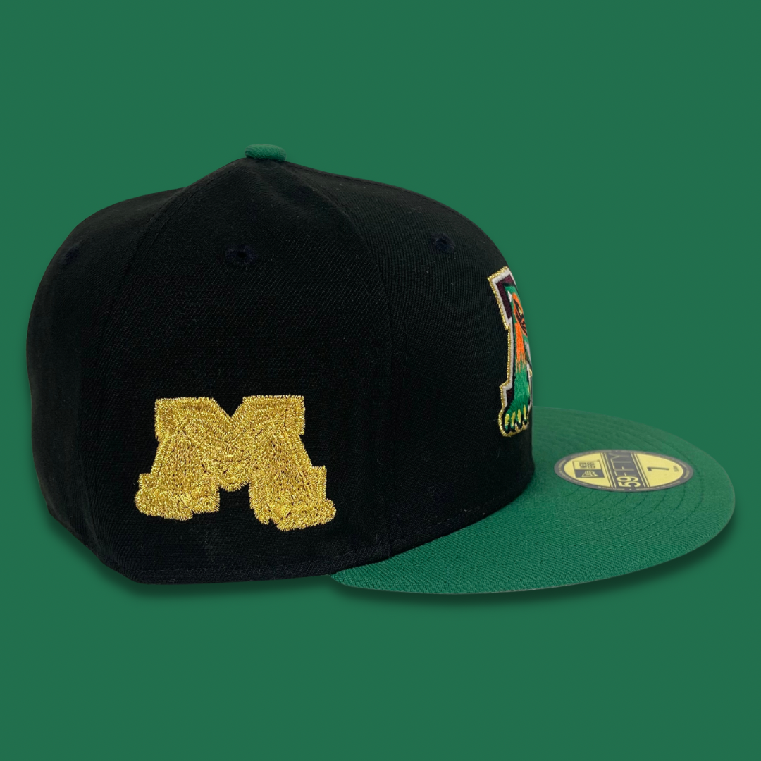 NEW ERA "BATTLE CAT" MICHIGAN BATTLECATS FITTED HAT (BLACK/GREEN) – So ...