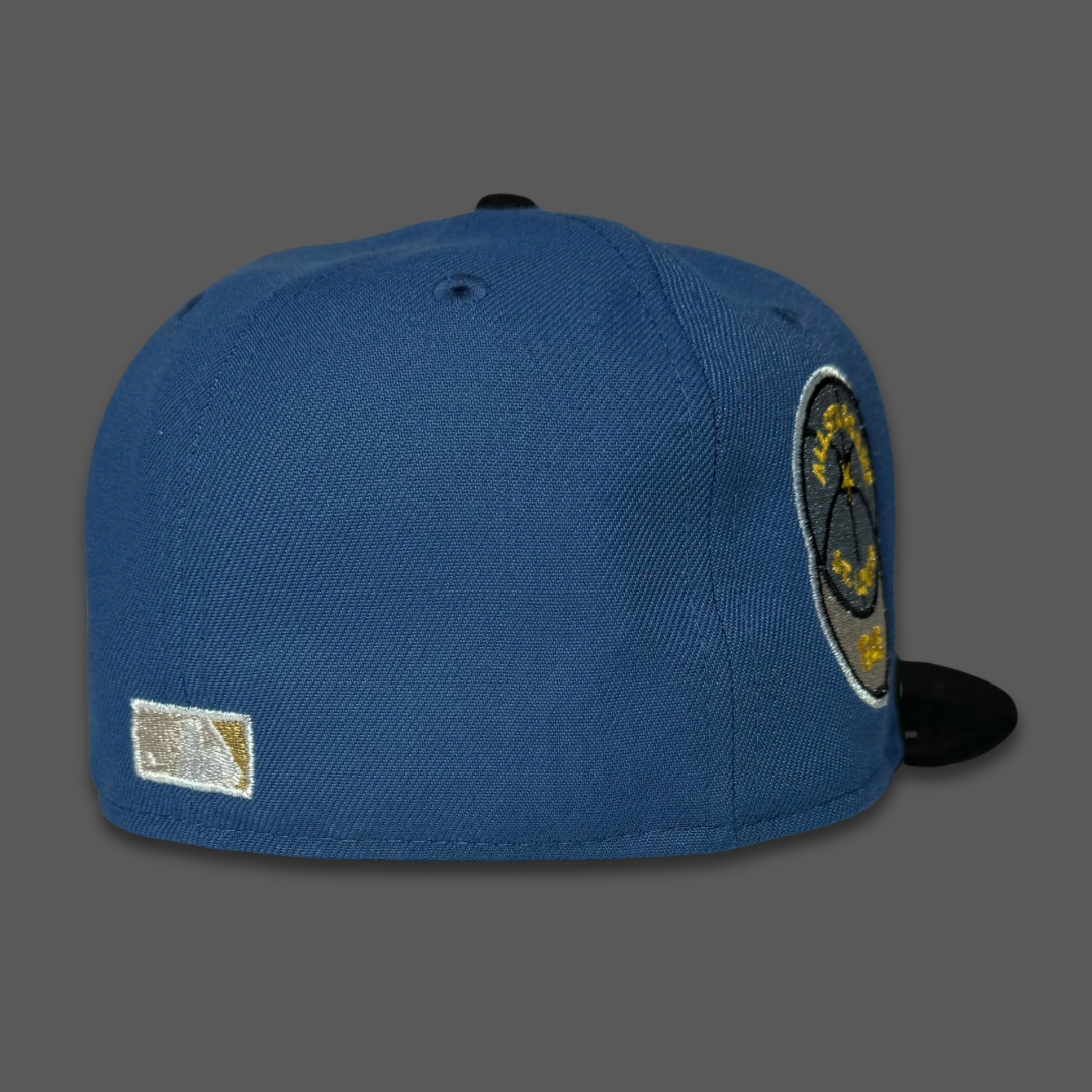 NEW ERA “STL" STL BROWNS FITTED HAT (BLUE/BLACK) – So Fresh Clothing
