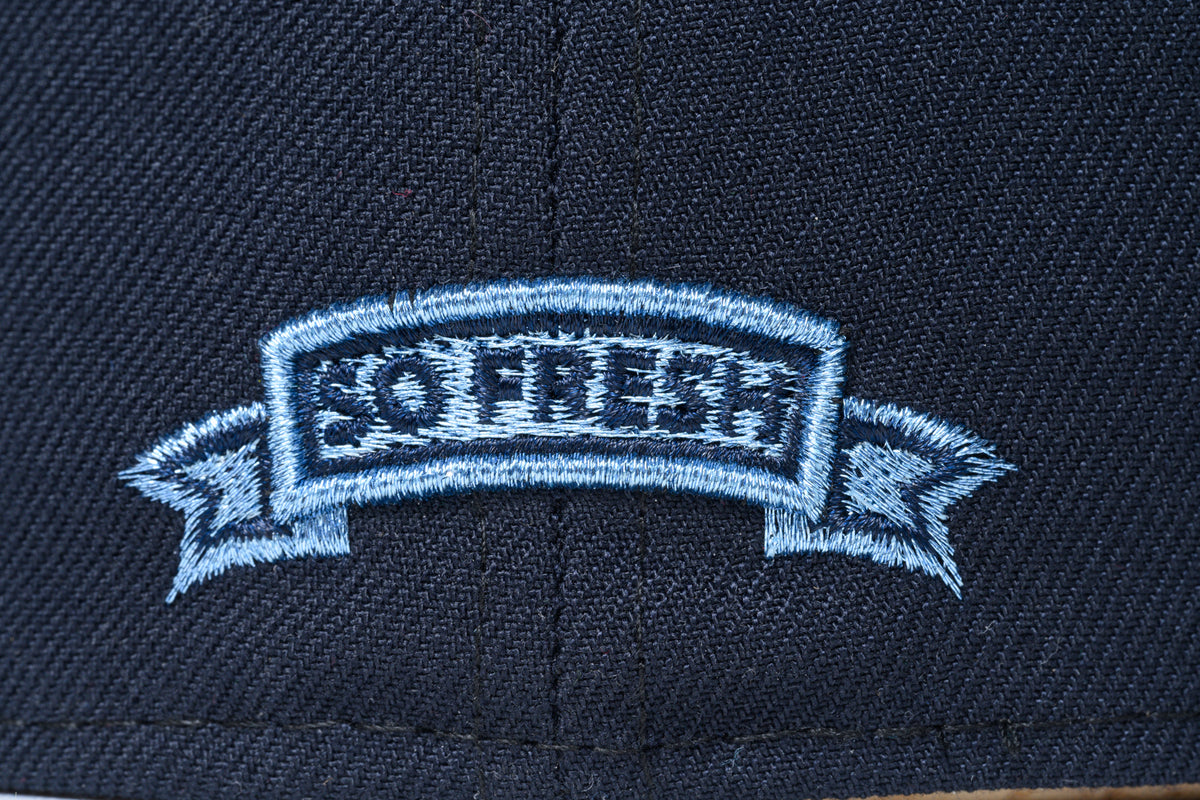 SFC "MONOGRAM" NEW ERA FITTED HAT (NAVY/OCEANSIDE BLUE) – So Fresh Clothing