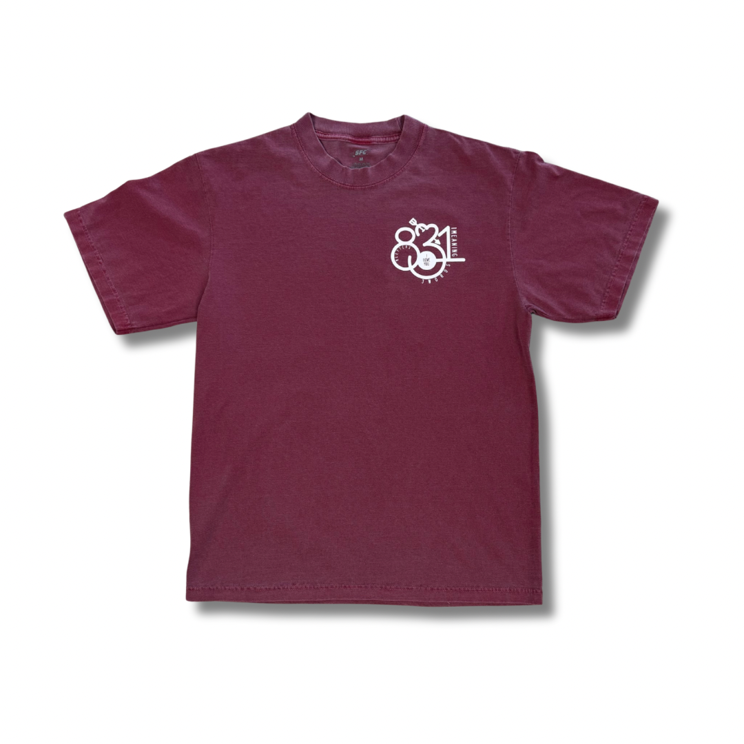 SFC "831" GARMENT DYED HEAVYWEIGHT TEE (CLAY RED) – So Fresh Clothing