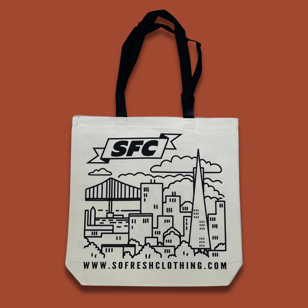 SFC "SF EXCLUSIVE" TOTE BAG (NATURAL/BLACK) – So Fresh Clothing