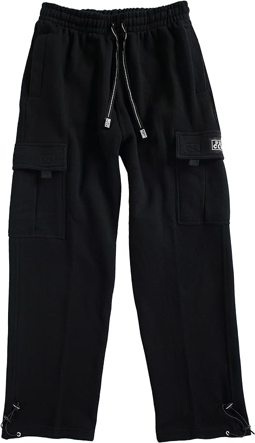 PRO CLUB HEAVYWEIGHT CARGO SWEATS (BLACK) – So Fresh Clothing
